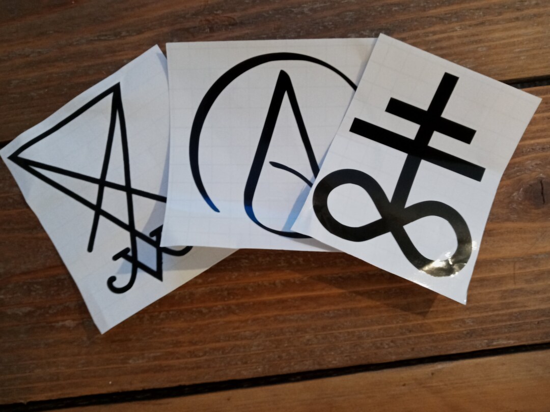 Pick Color Lucifer Sigil Decal Sticker, Atheist Decal Sticker, Sulfer ...