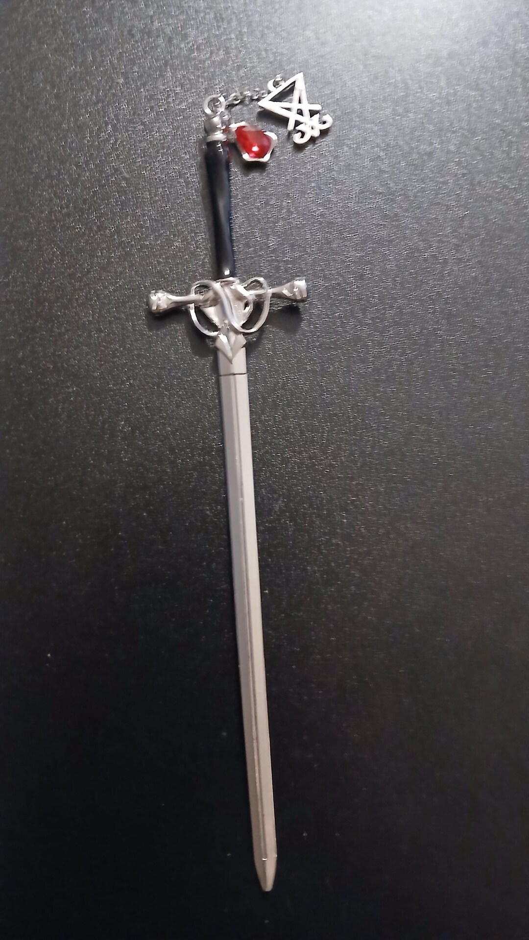 Lucifer Sigil Knife Hair Pin: Satanic Zinc Alloy Charm - Etsy