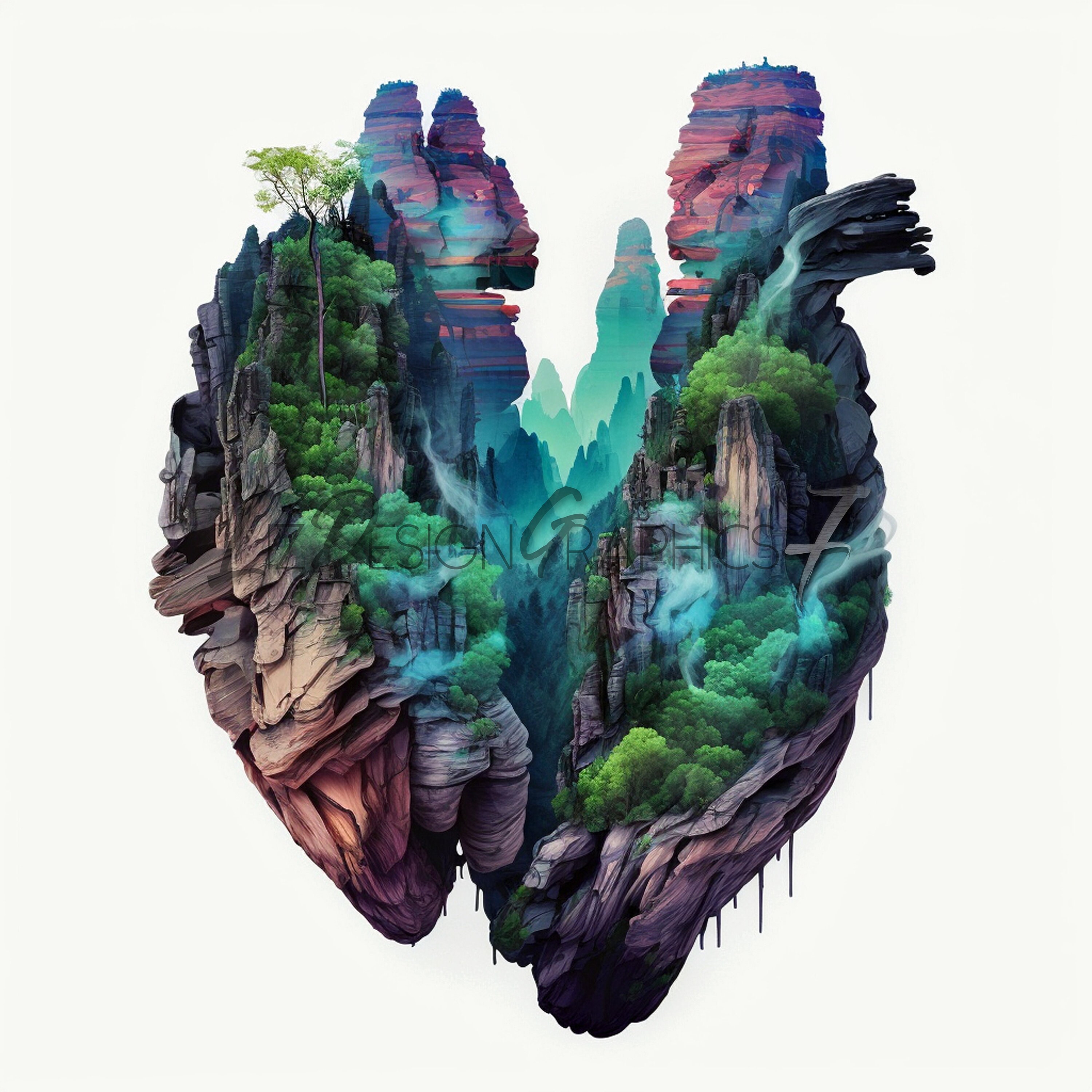 Human Heart Art Human Heart Wall Art Medical Gift - Etsy