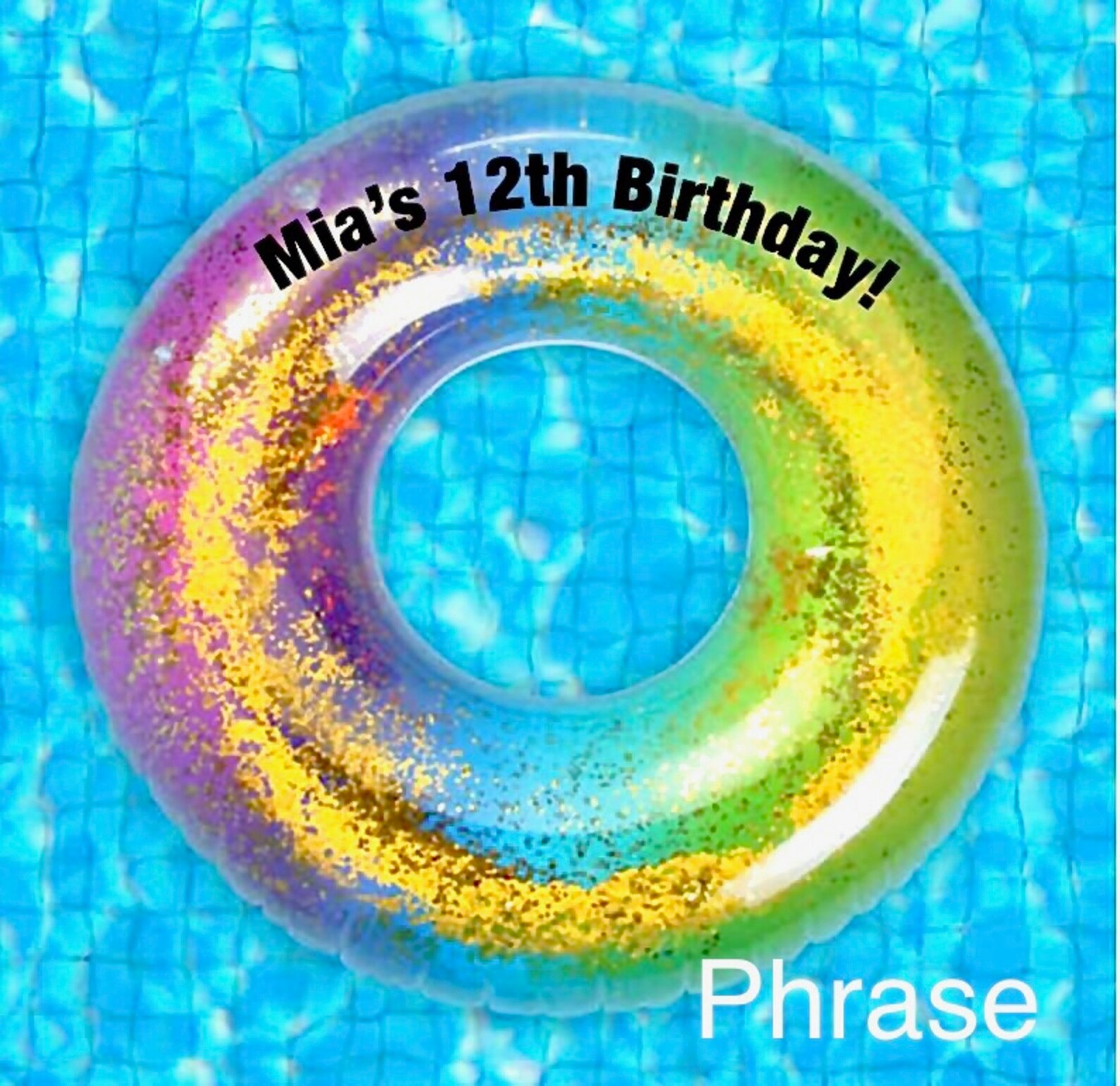 Custom or Personalized Pool float Bachelorette Graduation | Etsy