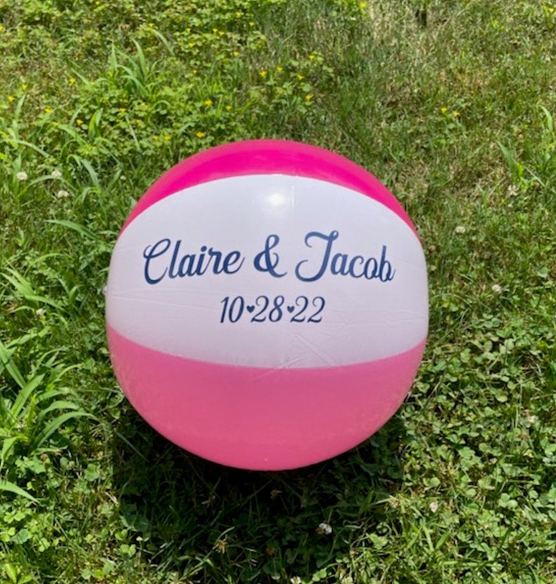 Custom 17" Beach Ball, Personalized Bachelorette Party Favor - Etsy