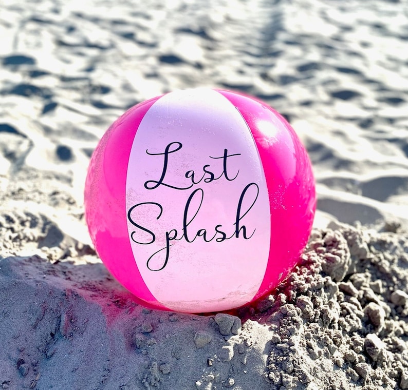 Custom 17" Beach Ball, Personalized Bachelorette Party Favor - Etsy