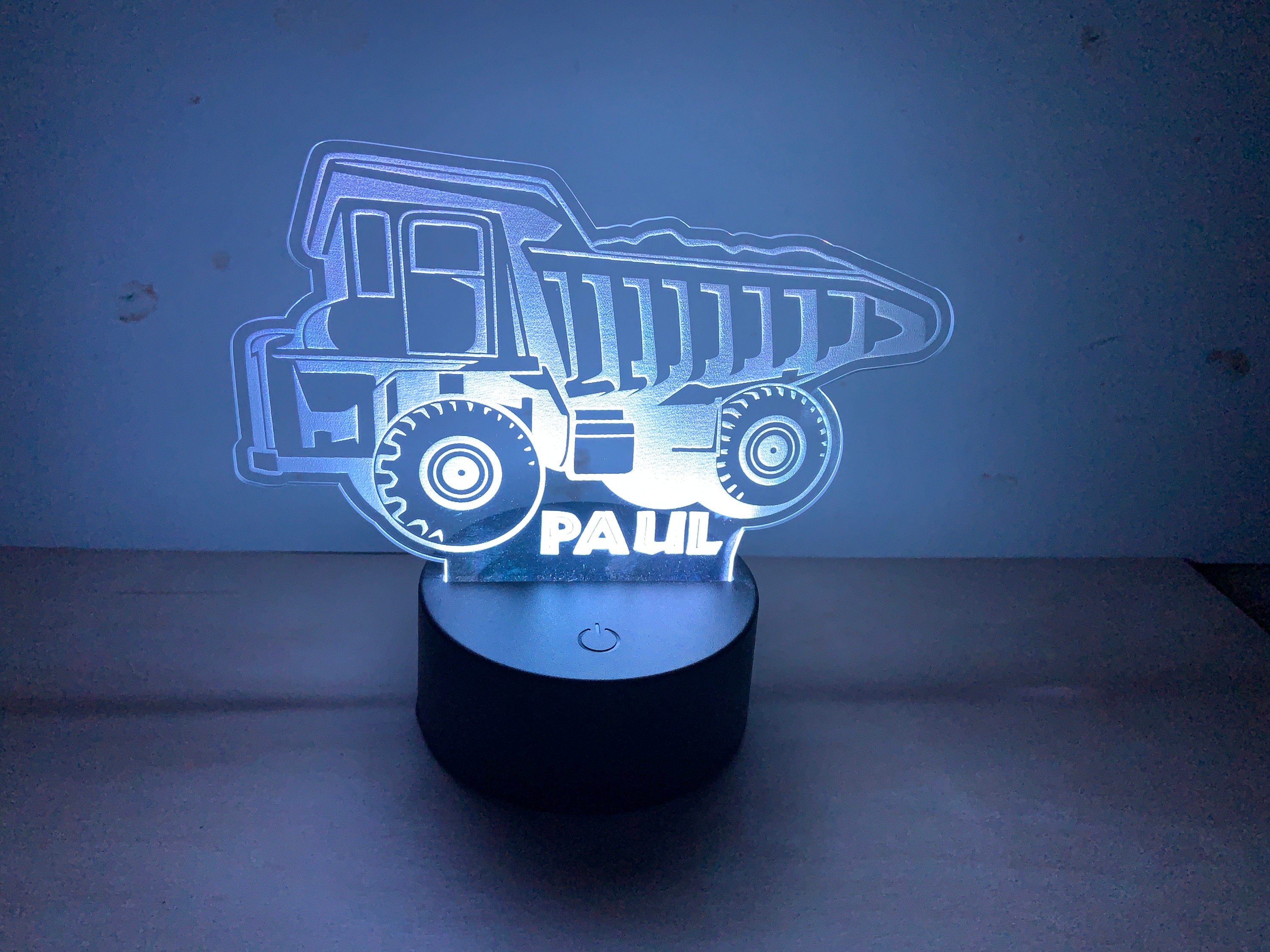 Personalized Tractor Night Light Bedroom Decor Gifts for Boys Room ...
