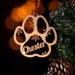 Personalized Dog Laser Cut Wood Christmas Ornament Laser Engraved Wood ...