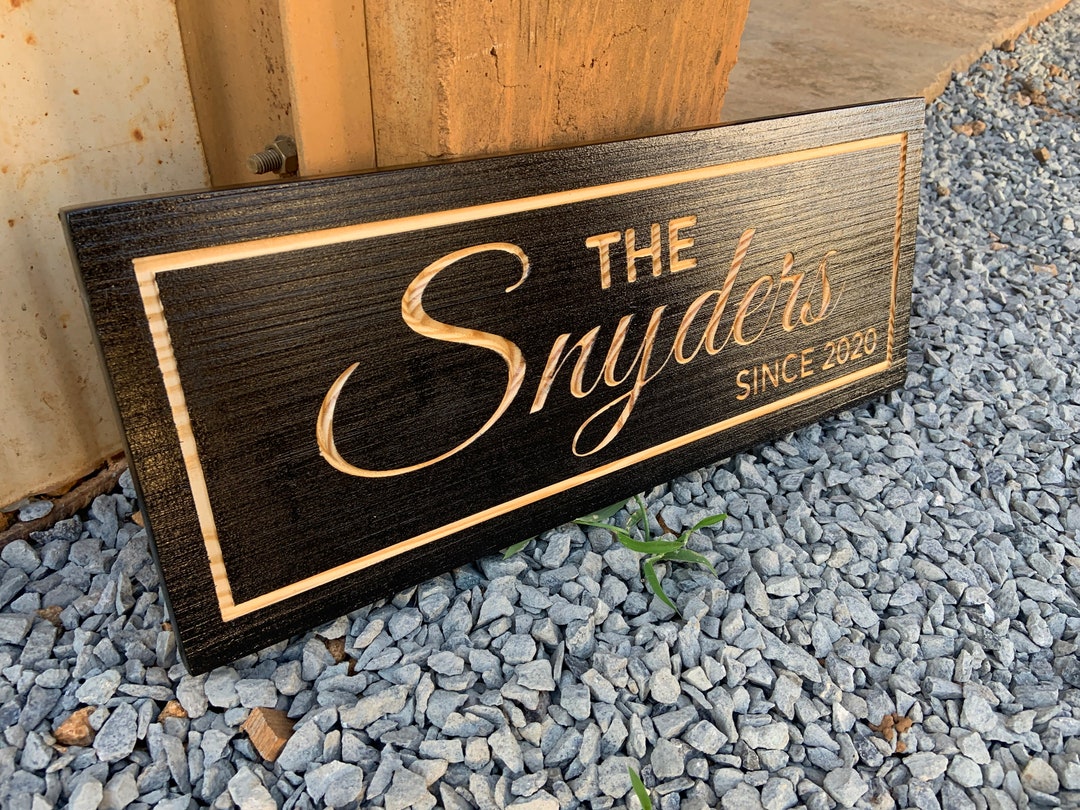 Custom Wood Sign, Personalized Family Name Sign, Personalized Wood Sign ...
