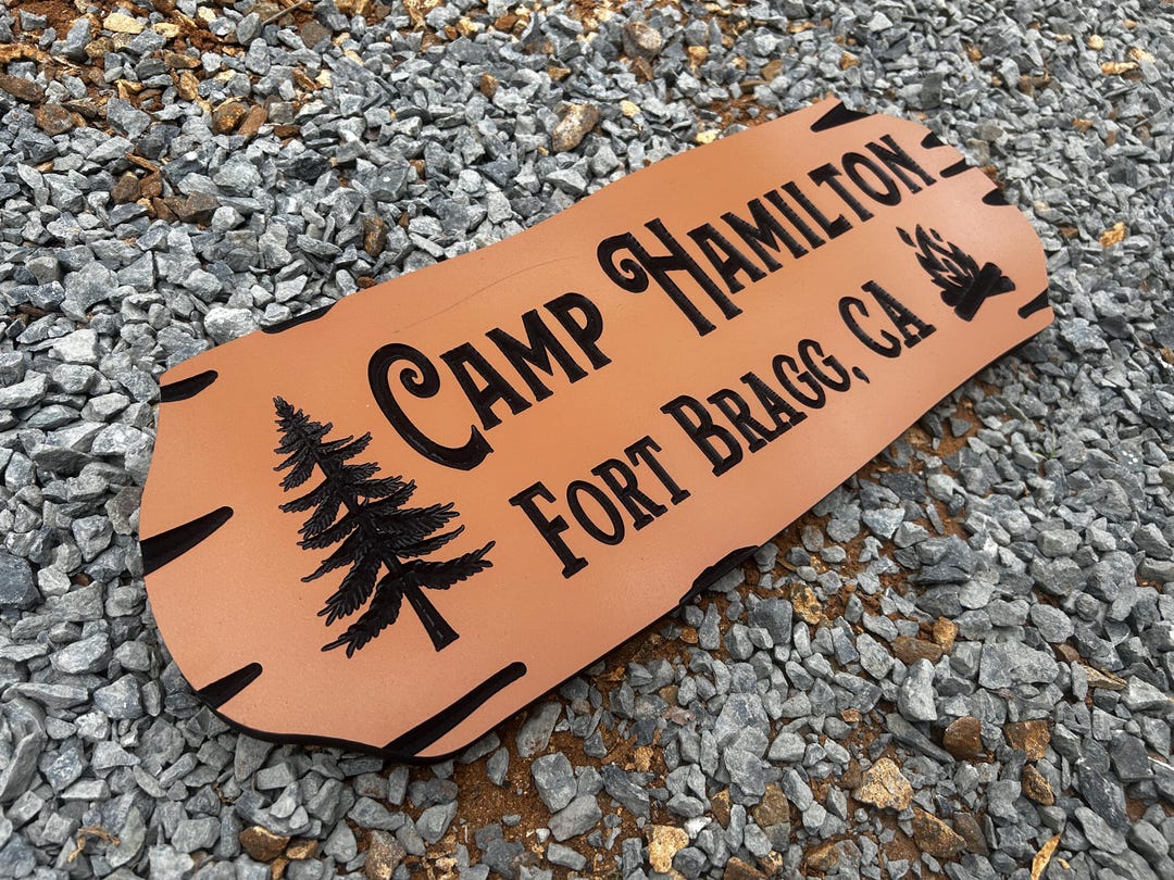 Outdoor 100% Weatherproof Signs Gift, Wooden Carved Cabin Sign, Custom ...