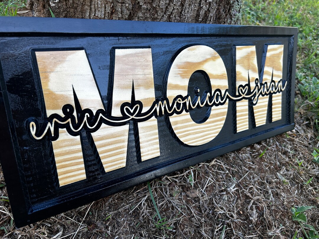 Custom Mothers Day Gift Mom Sign - Custom Mothers Day Gift - Mothers ...