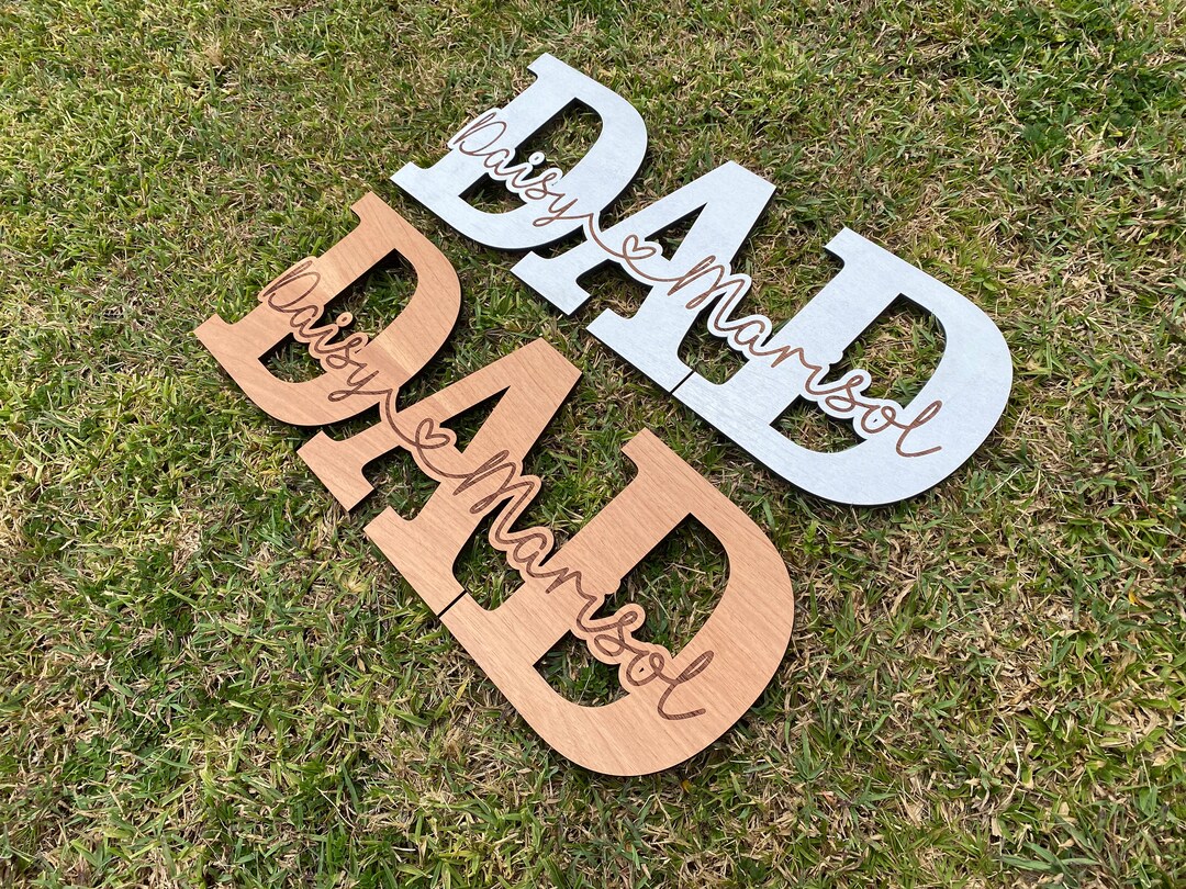 Custom Fathers Day Gift Wood Sign - Custom Fathers Day Gift - Fathers ...