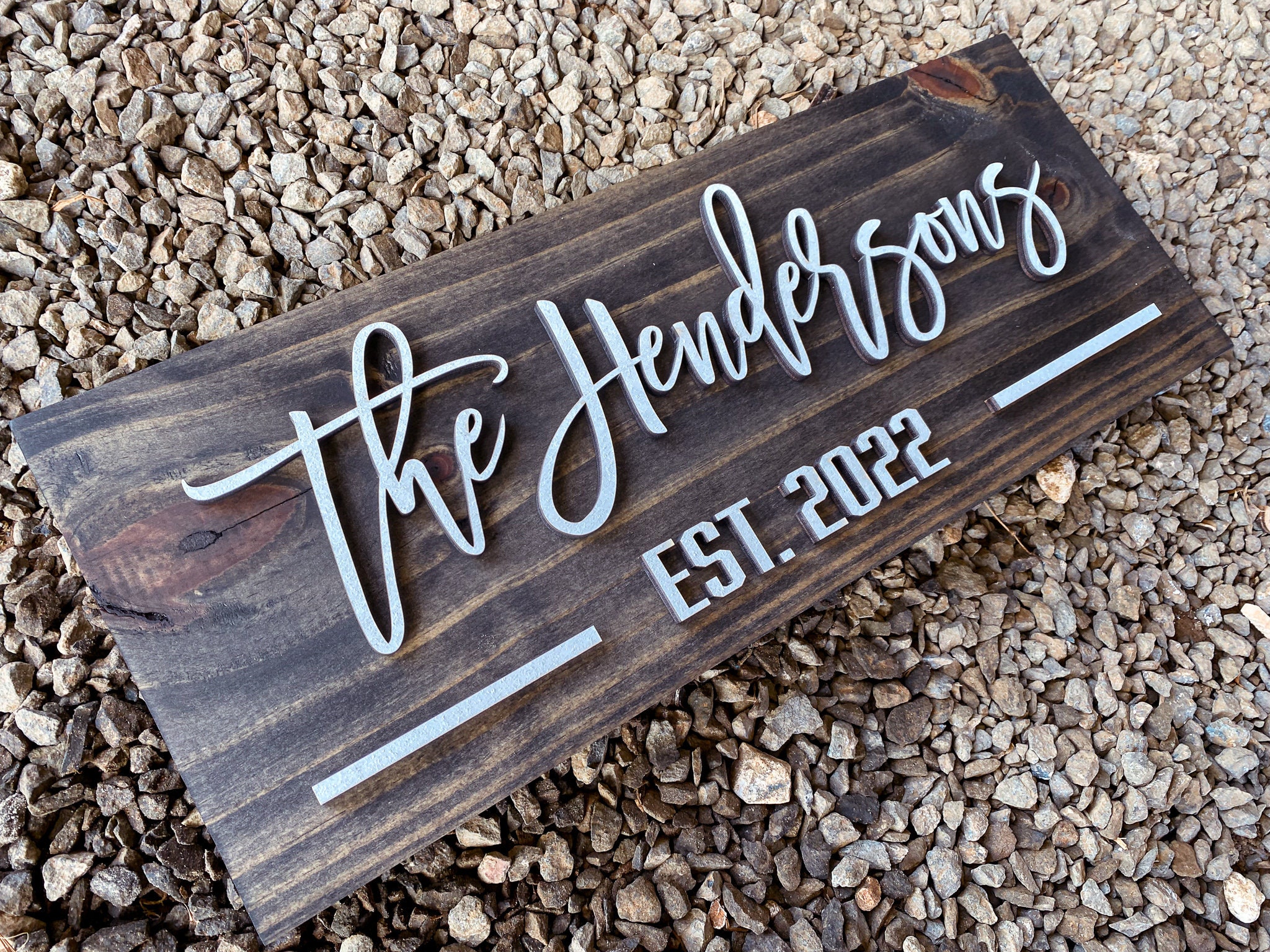 Custom Wood Sign - Personalized Family Name Sign - Last Name Pallet ...
