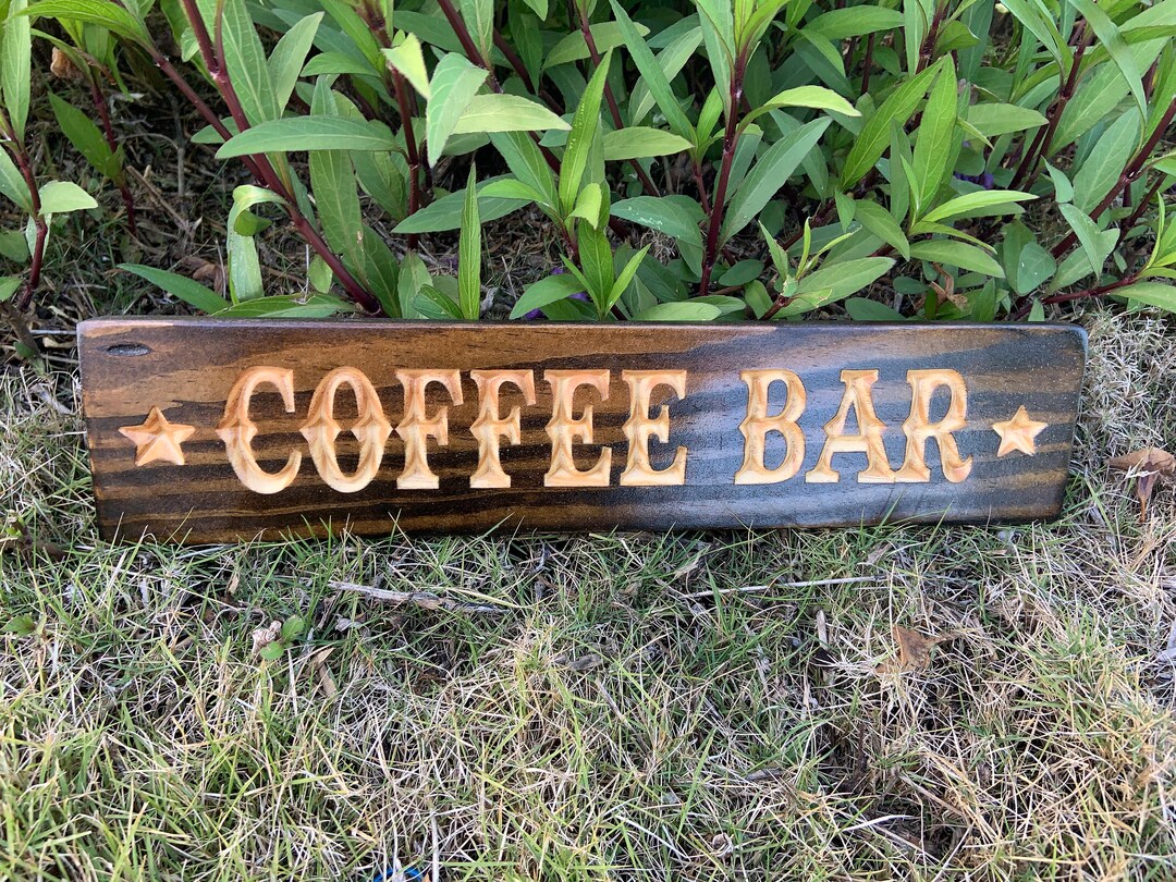 Coffee Bar Sign, Custom Coffee Bar Sign, Personalized Coffee Bar Sign ...
