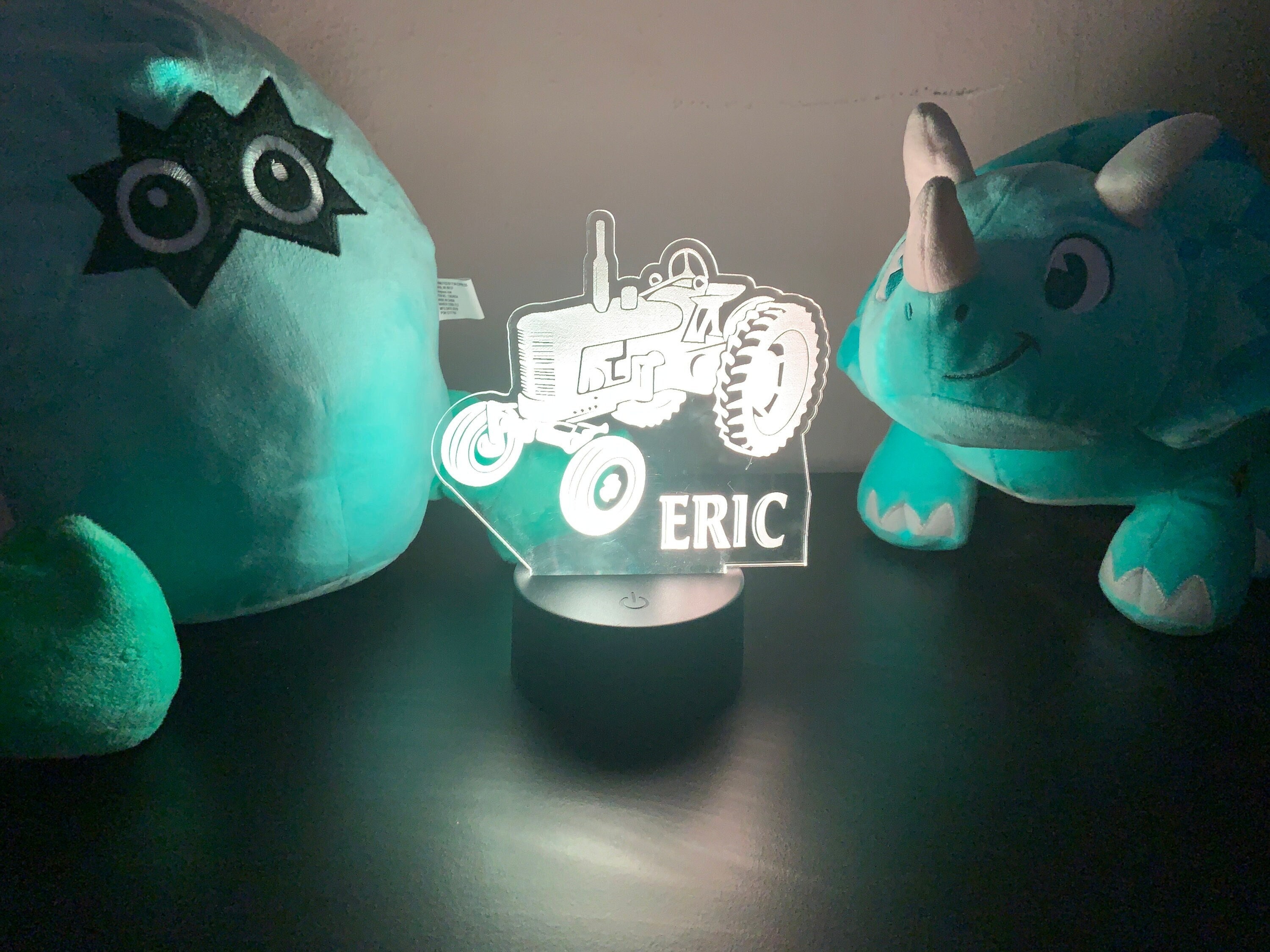 Personalized Tractor Night Light Bedroom Decor Gifts for Boys Room ...