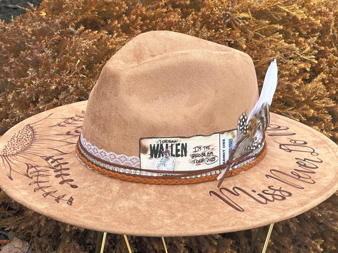 Morgan Wallen Concert Hat - Custom Cowboy Hat - Miss Never Do No Wrong ...