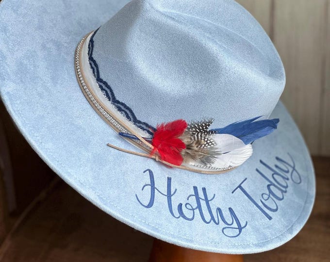 Custom Sports Themed Cowboy Hat, Customizable Cowgirl Hat, Call Mitch ...