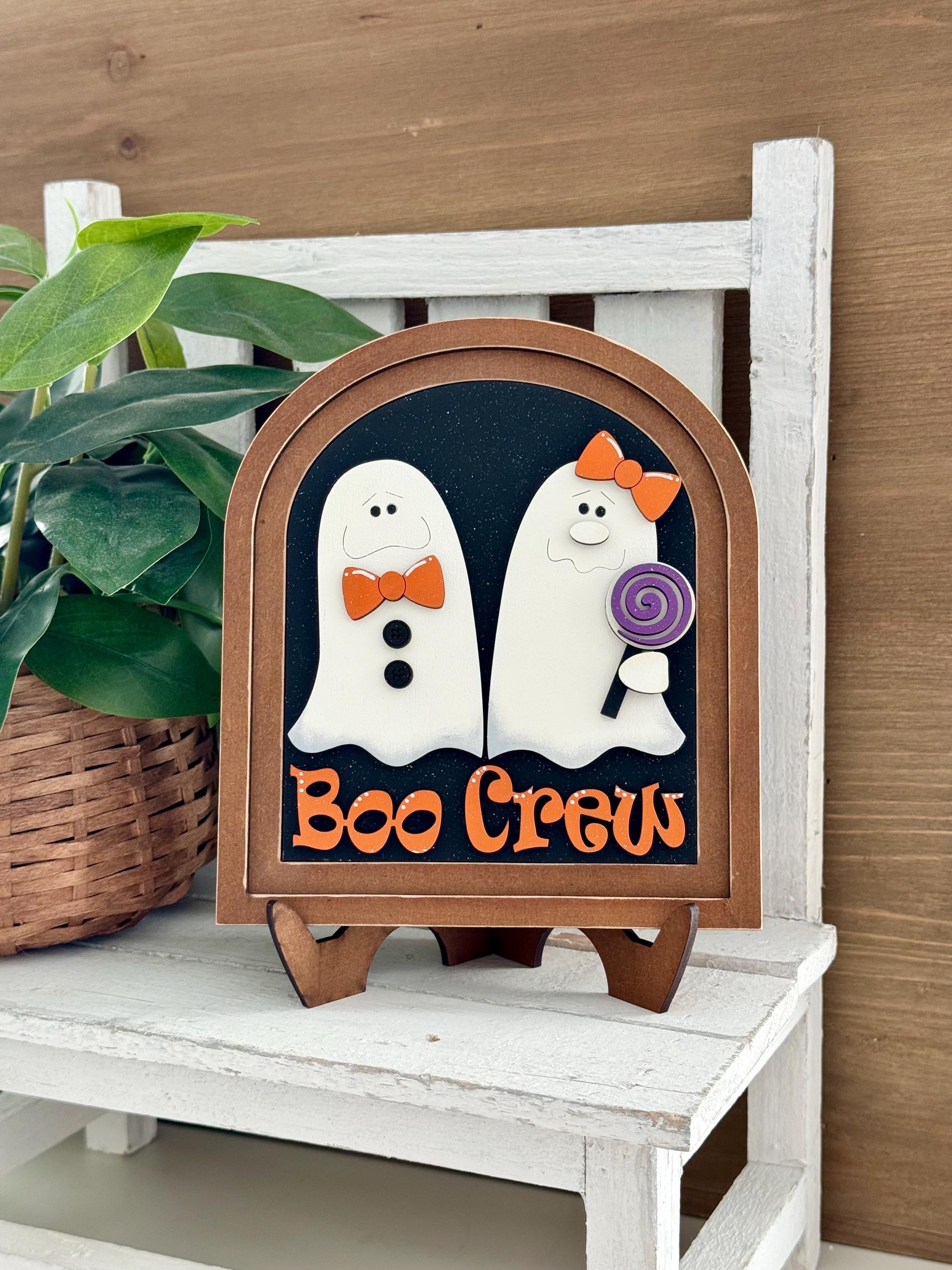 Boo Crew Interchangeable SMALL Arched Sign /halloween Interchangeable ...