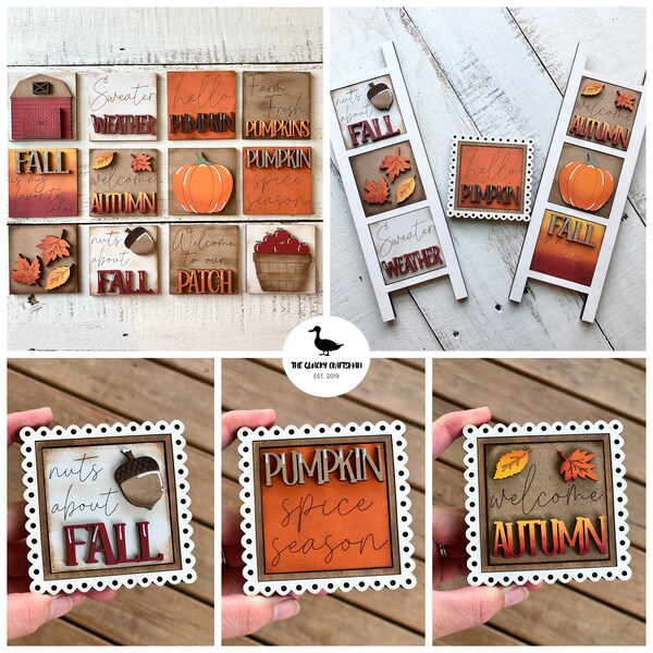 Mini Fall Signs - Etsy