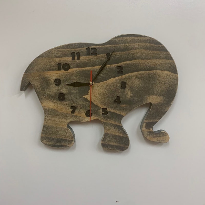 Elephant Clock - Etsy
