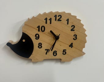 Hedgehog Modern Wall Clock - Etsy