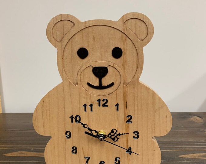 Teddy Bear Clock - Etsy