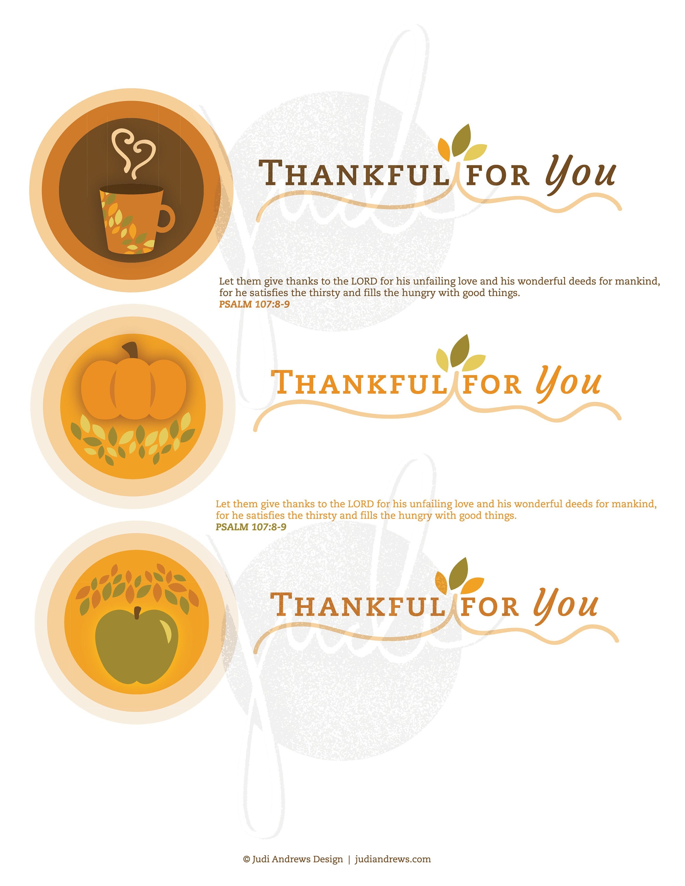 Fall-themed Thankful for You Vectors - Digital Download - 3 Designs - Etsy