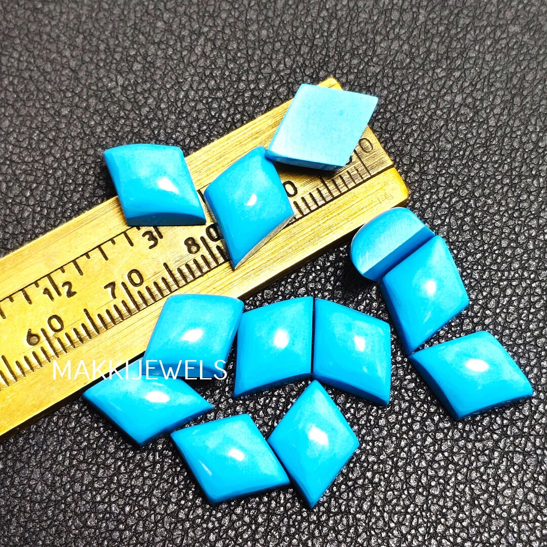 AAA Sleeping Beauty Turquoise Rhombus Loose Cabochon Gemstones, Sky ...