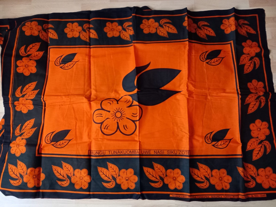 Kanga Fabric African Khanga Kenyan Leso Tanzanian Kanga - Etsy