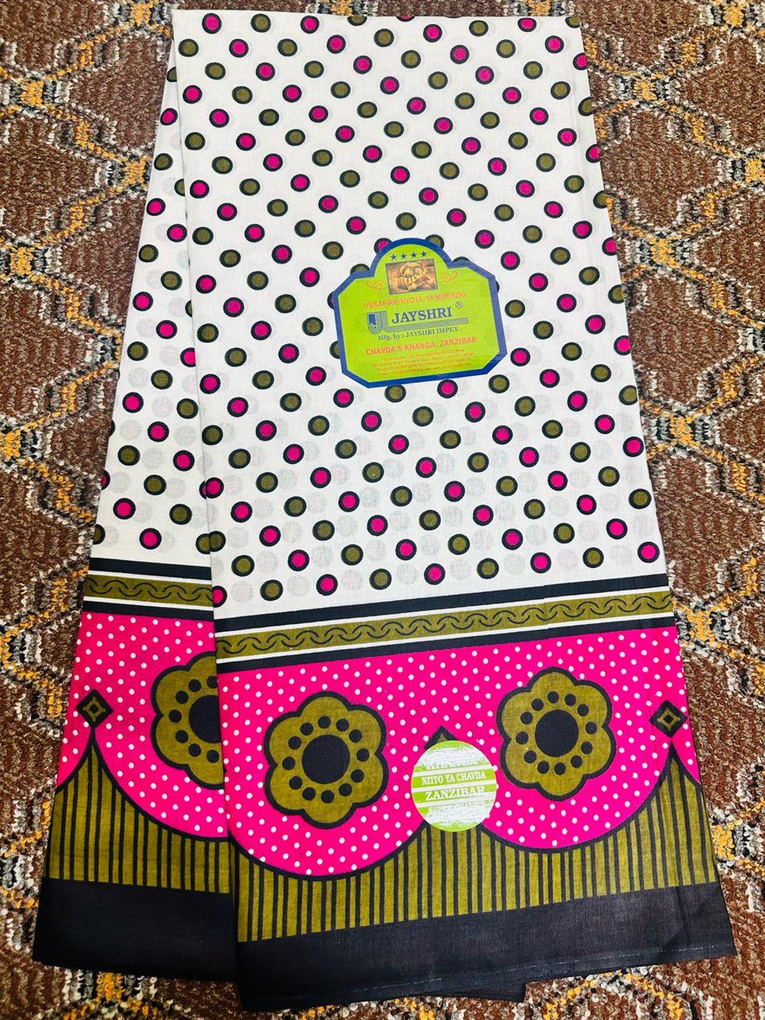 Kanga Zanzibar Big Khanga Fabric, African Khanga, Tanzanian Kanga ...