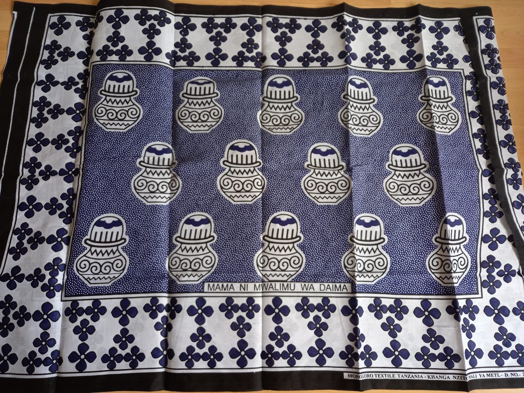 Khanga Fabric, Tanzanian Kanga, African Leso, Kanga Nzito, African ...