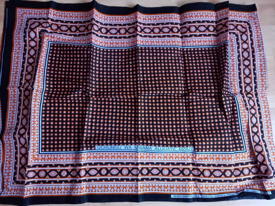 African Kanga Tanzanian Kanga African Leso Kanga Nzito - Etsy