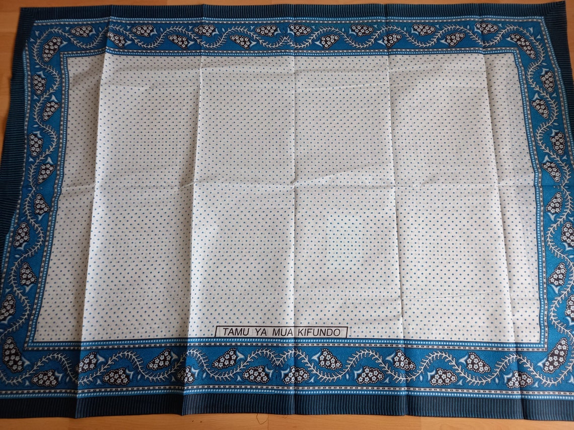 African Kanga Fabric, Leso Kanga, African Khanga Light, Dotted Kanga ...