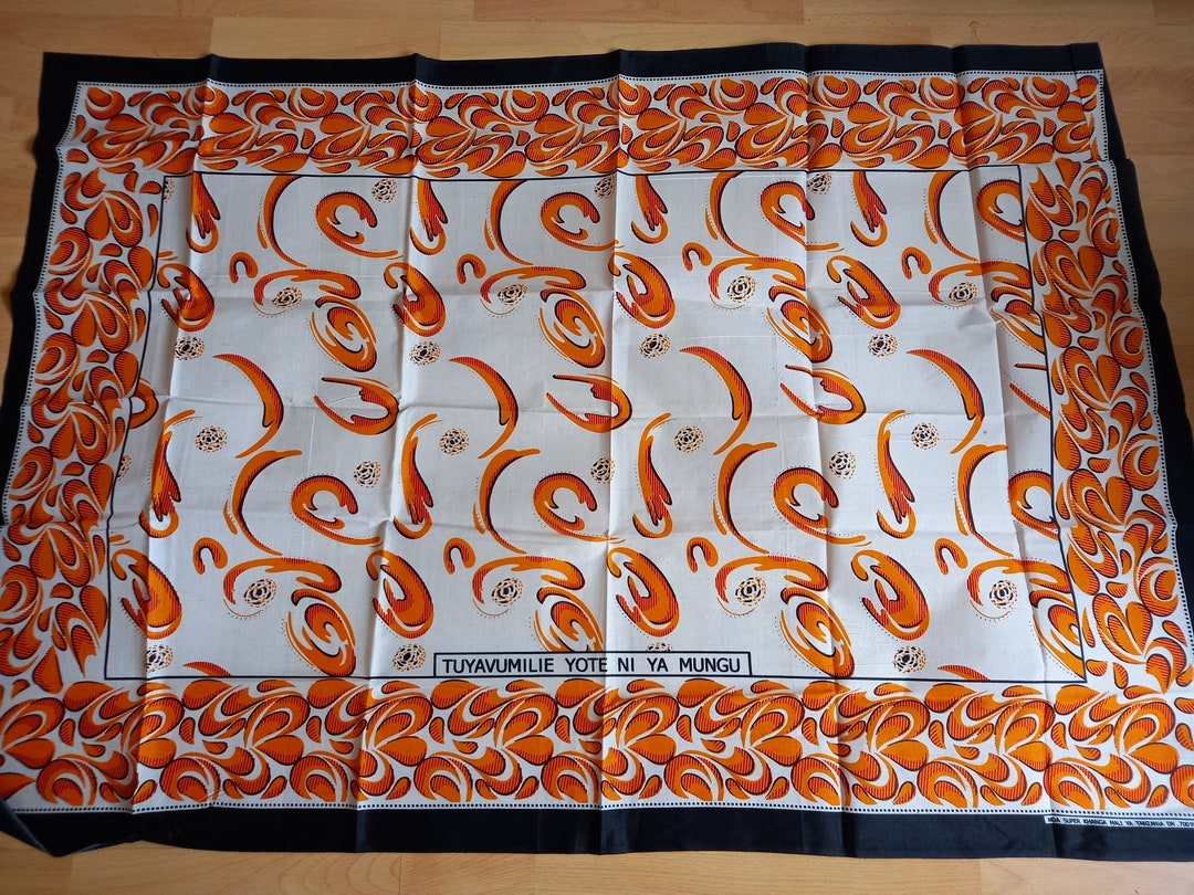 Khanga Fabric Leso African Fabric Tanzanian Kanga Cotton - Etsy