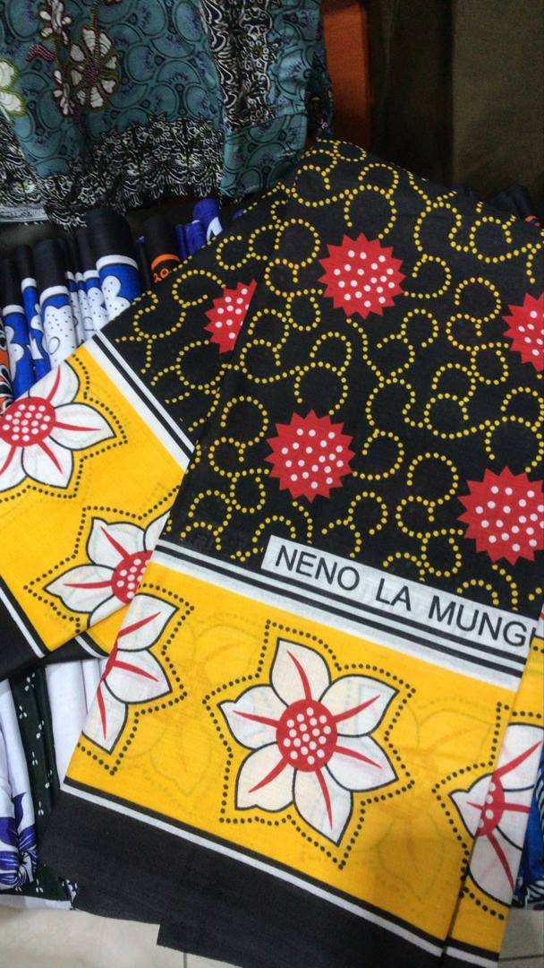 Khanga Fabric, African Fabric, Tanzanian Kanga, Cotton Fabric, African ...