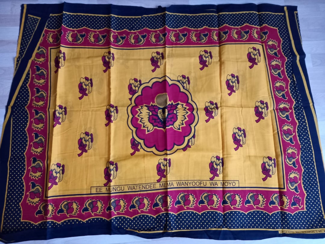 African Kanga Tanzanian Kanga African Leso Kanga Nzito - Etsy