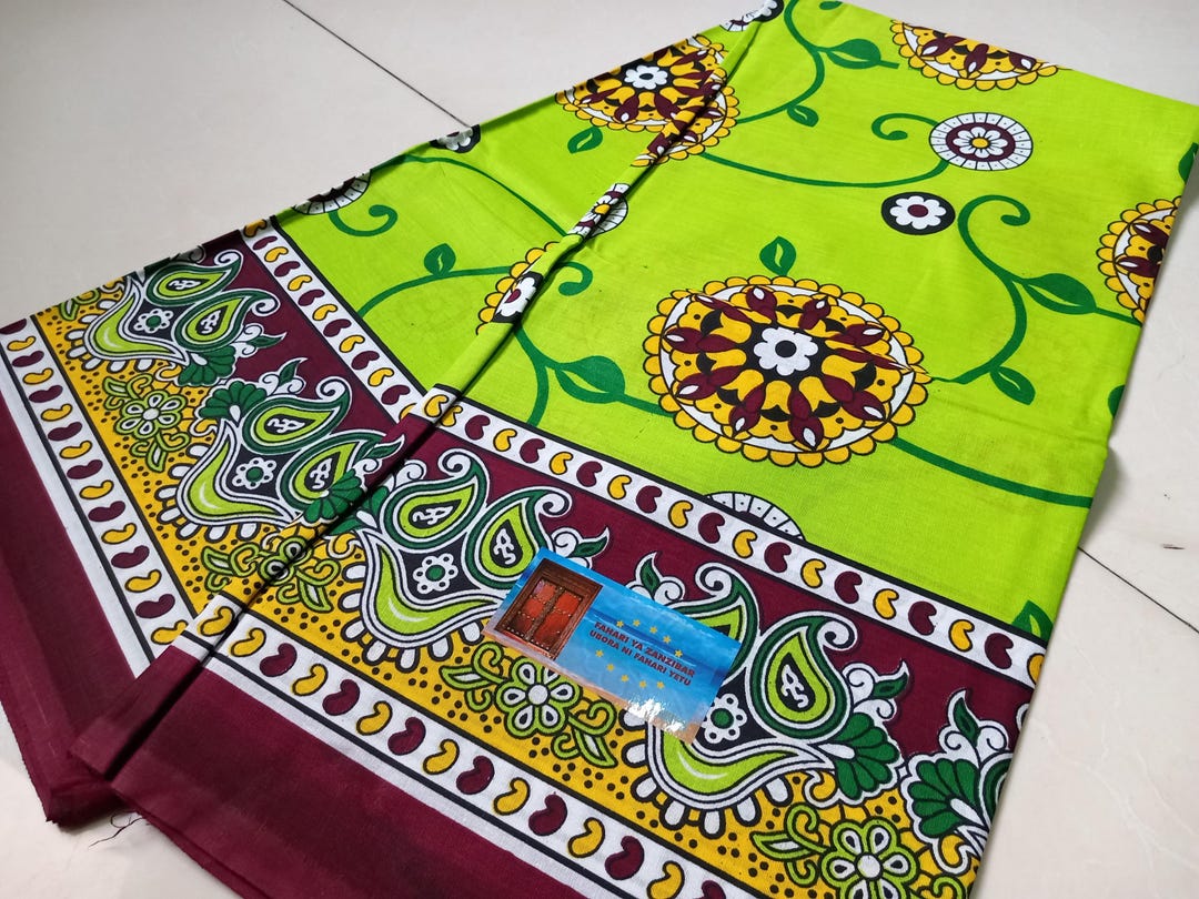 Big Kanga Zanzibar, Khanga Fabric, African Khanga Big Tanzanian Kanga ...