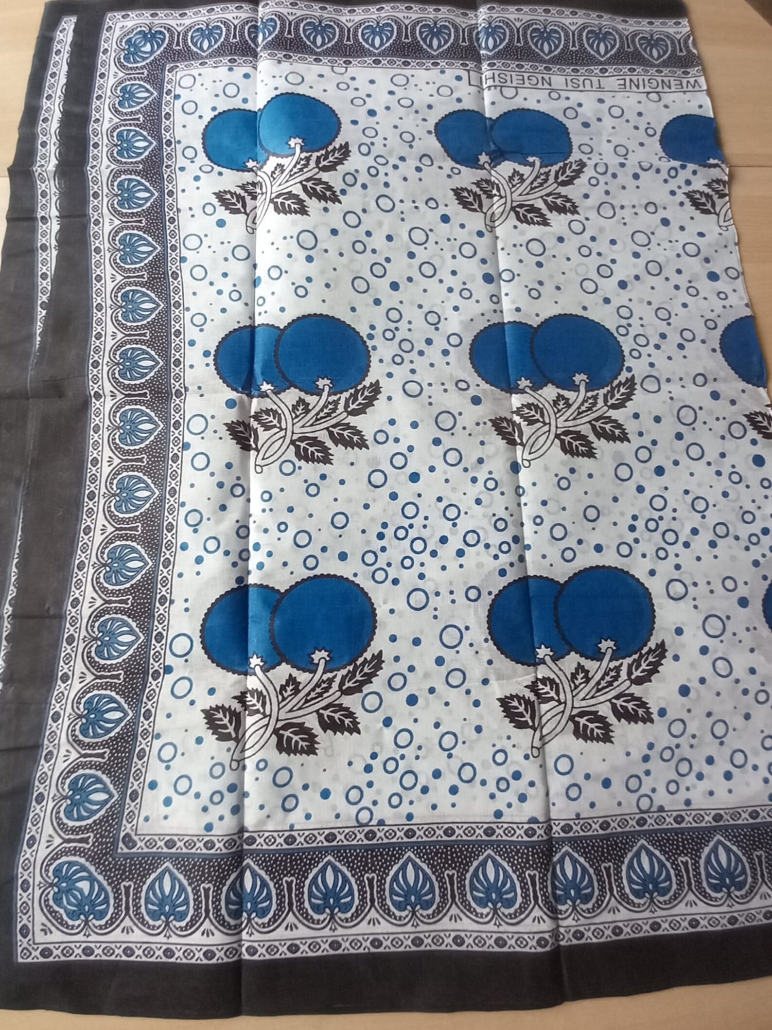 African Kanga Fabric, Leso Kanga, African Khanga Light, African Fabric ...