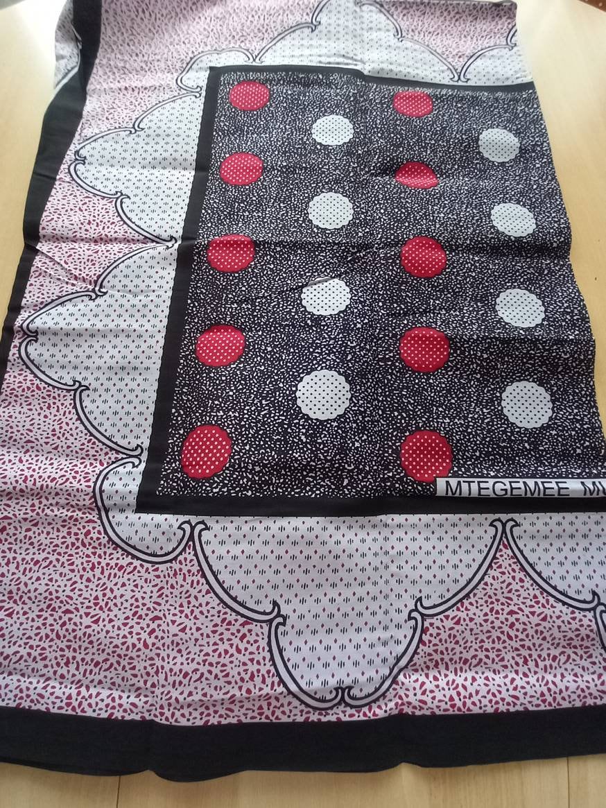 Khanga Fabric, Leso African Fabric, Tanzanian Kanga, Cotton Cloth ...