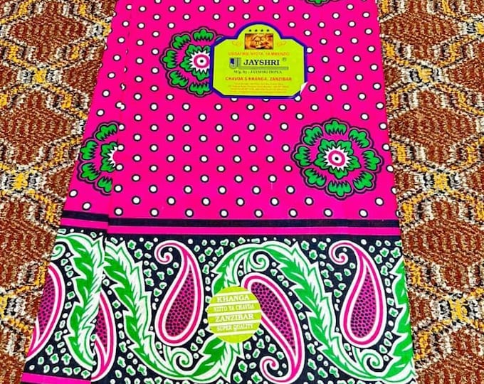Big Kanga Zanzibar, Khanga Fabric, African Khanga Big Tanzanian Kanga ...