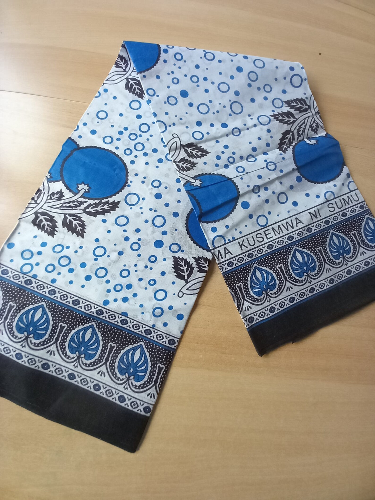 African Kanga Fabric, Leso Kanga, African Khanga Light, African Fabric ...