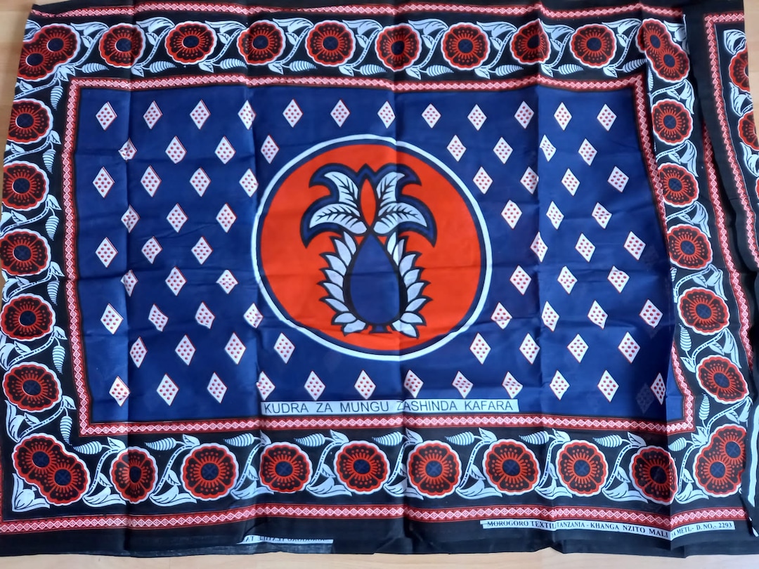 Kanga Fabric African Khanga Kenyan Leso Tanzanian Kanga - Etsy