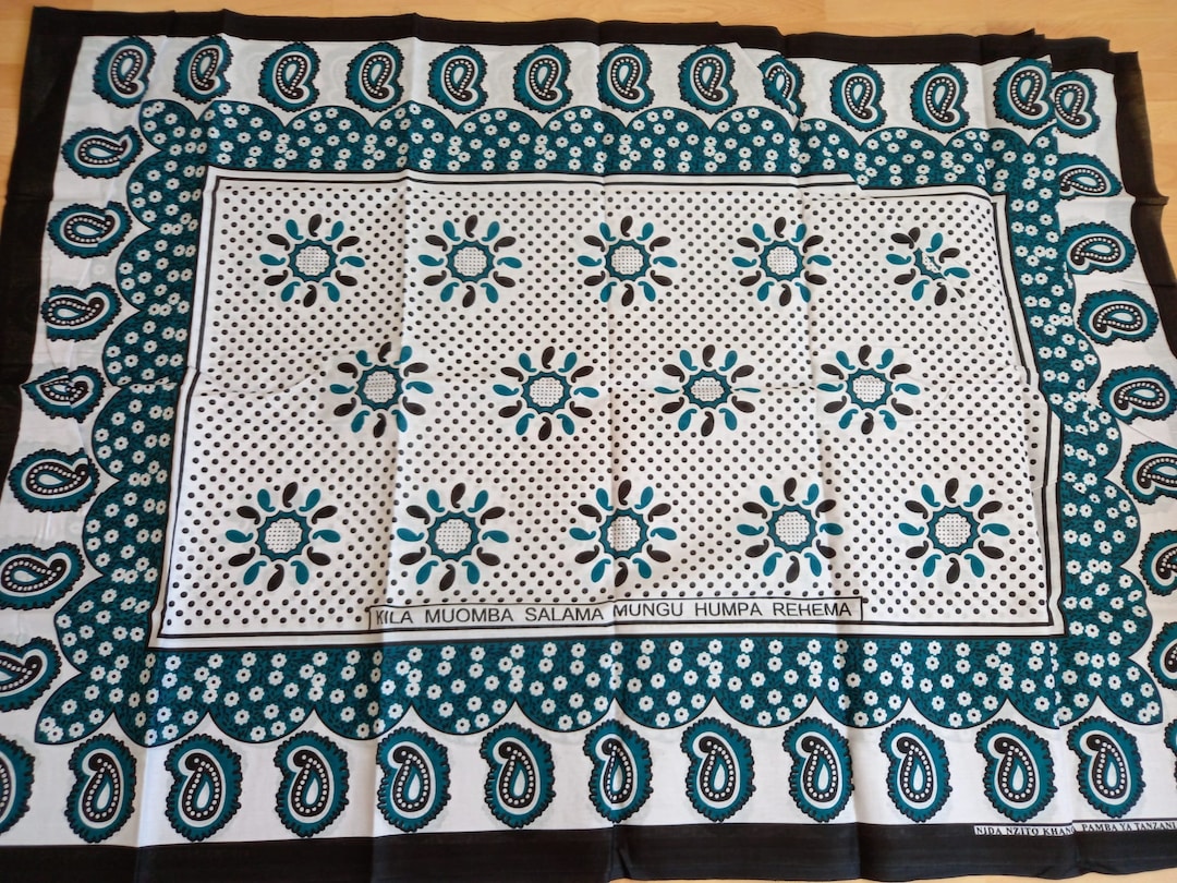 Kanga Fabric, African Khanga, Kenyan Leso, Tanzanian Kanga, African ...