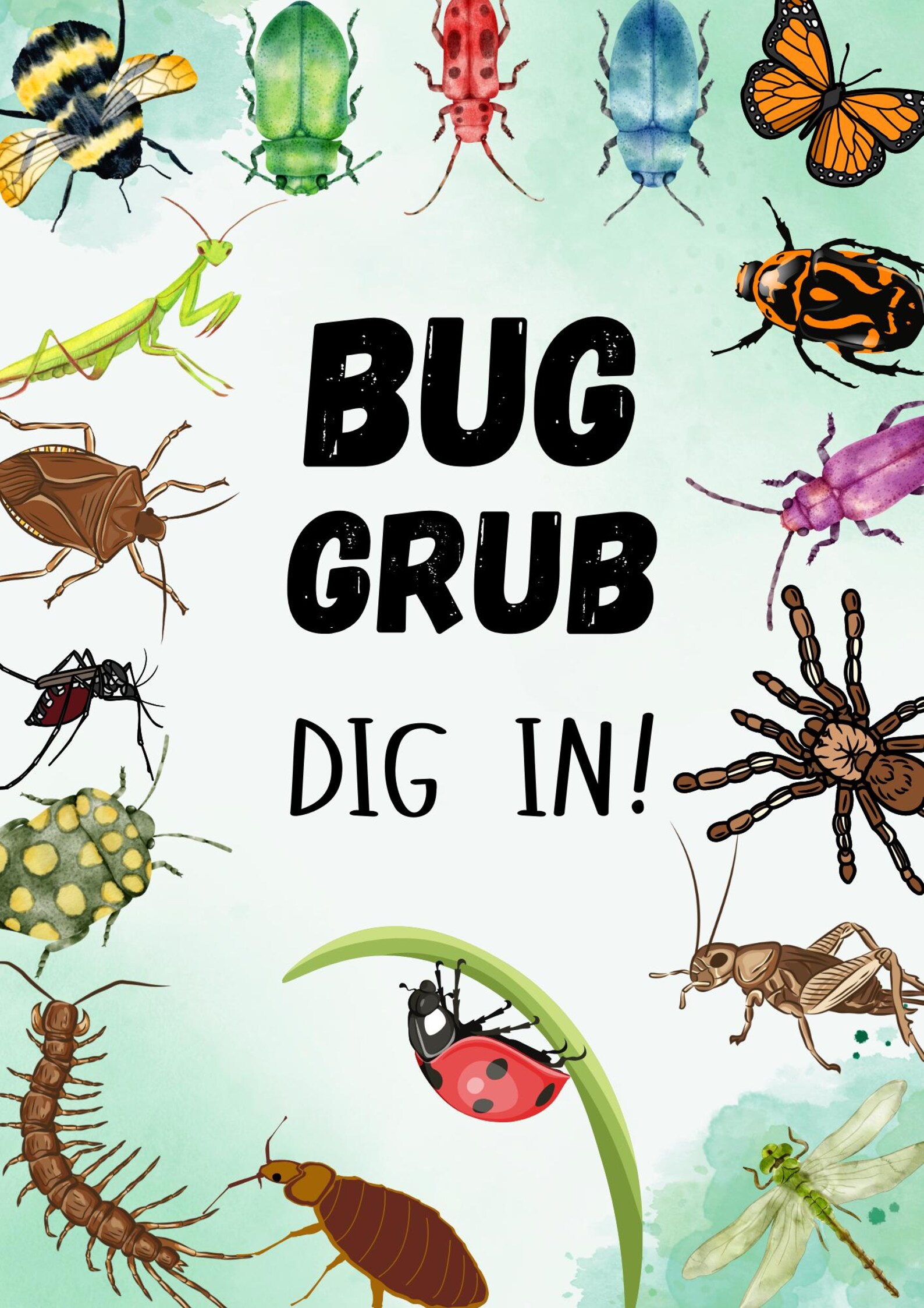 Bug Birthday Party Sign Decor Bundle - Etsy