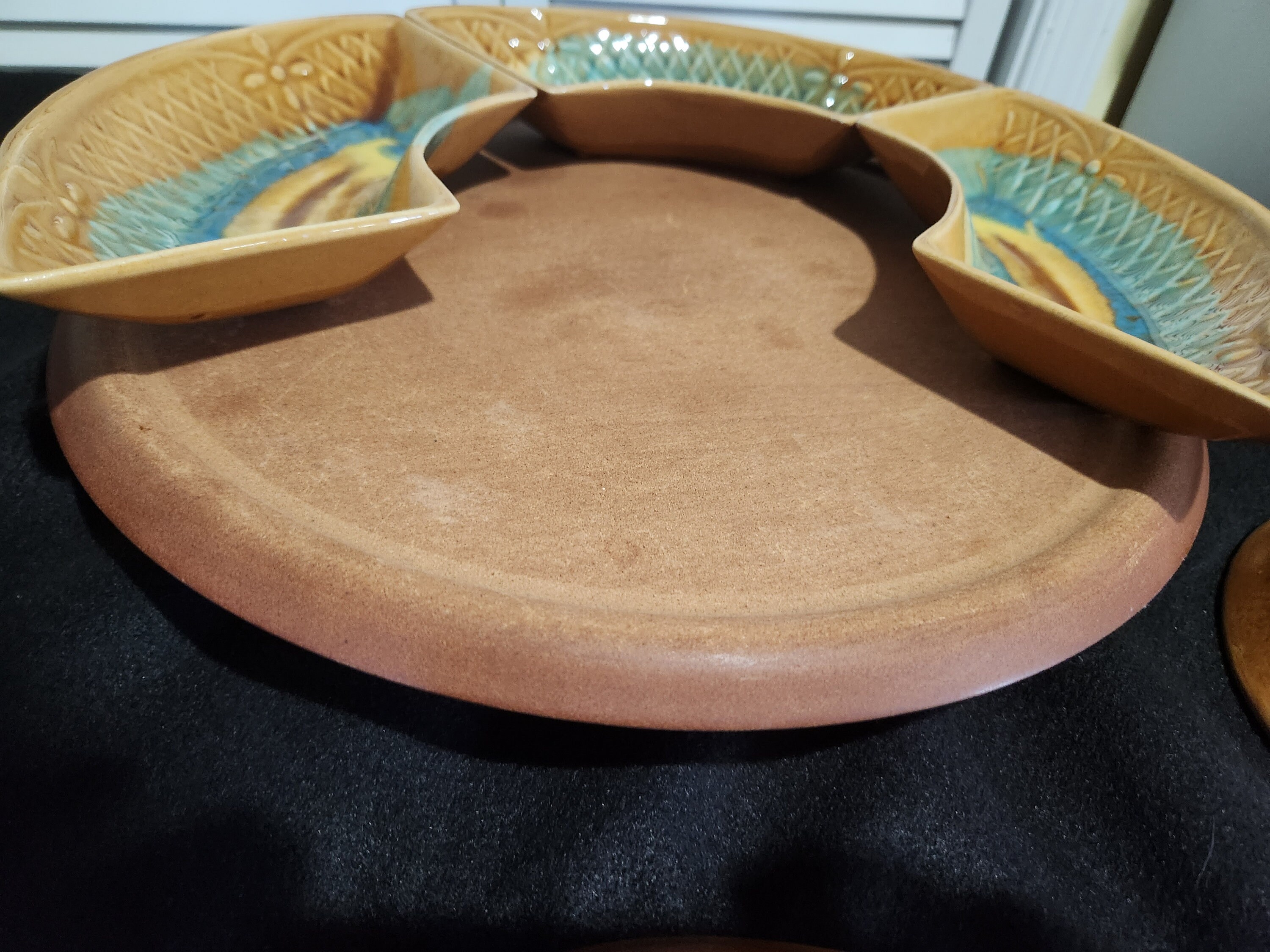 Rare Marcia of California Pottery Lazy Susan Rotating Chip/dip ...