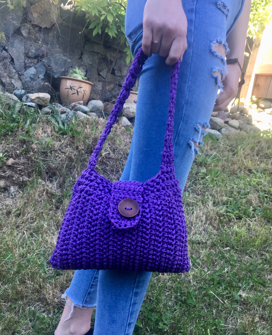 Hampton Handbag Crochet PATTERN, PDF Purse Crochet Pattern, Handbag ...