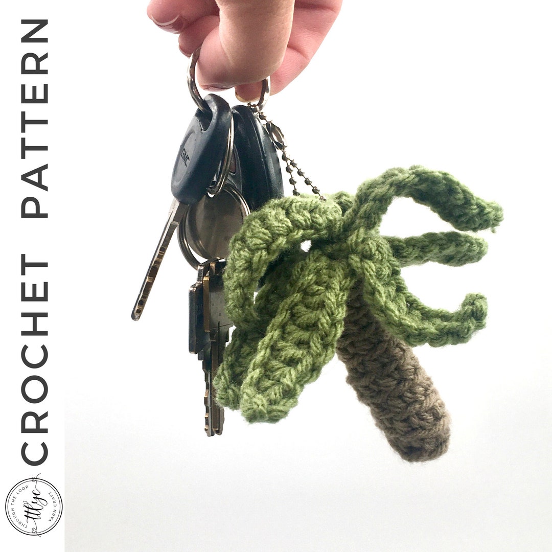 Palm Tree Key Chain Crochet PATTERN | PDF Palm Tree Crochet Pattern - Etsy