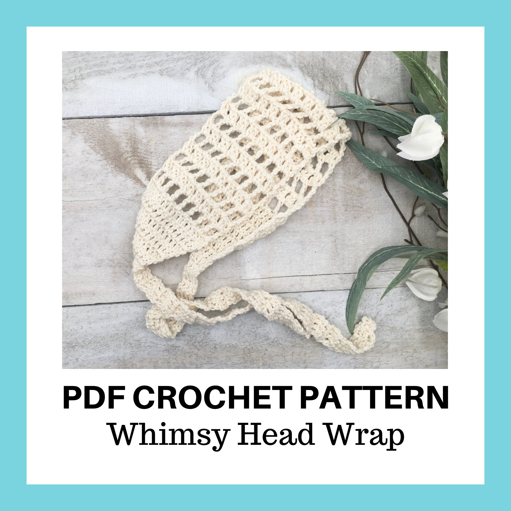 Whimsy Head Wrap Crochet PATTERN PDF Headband Crochet | Etsy