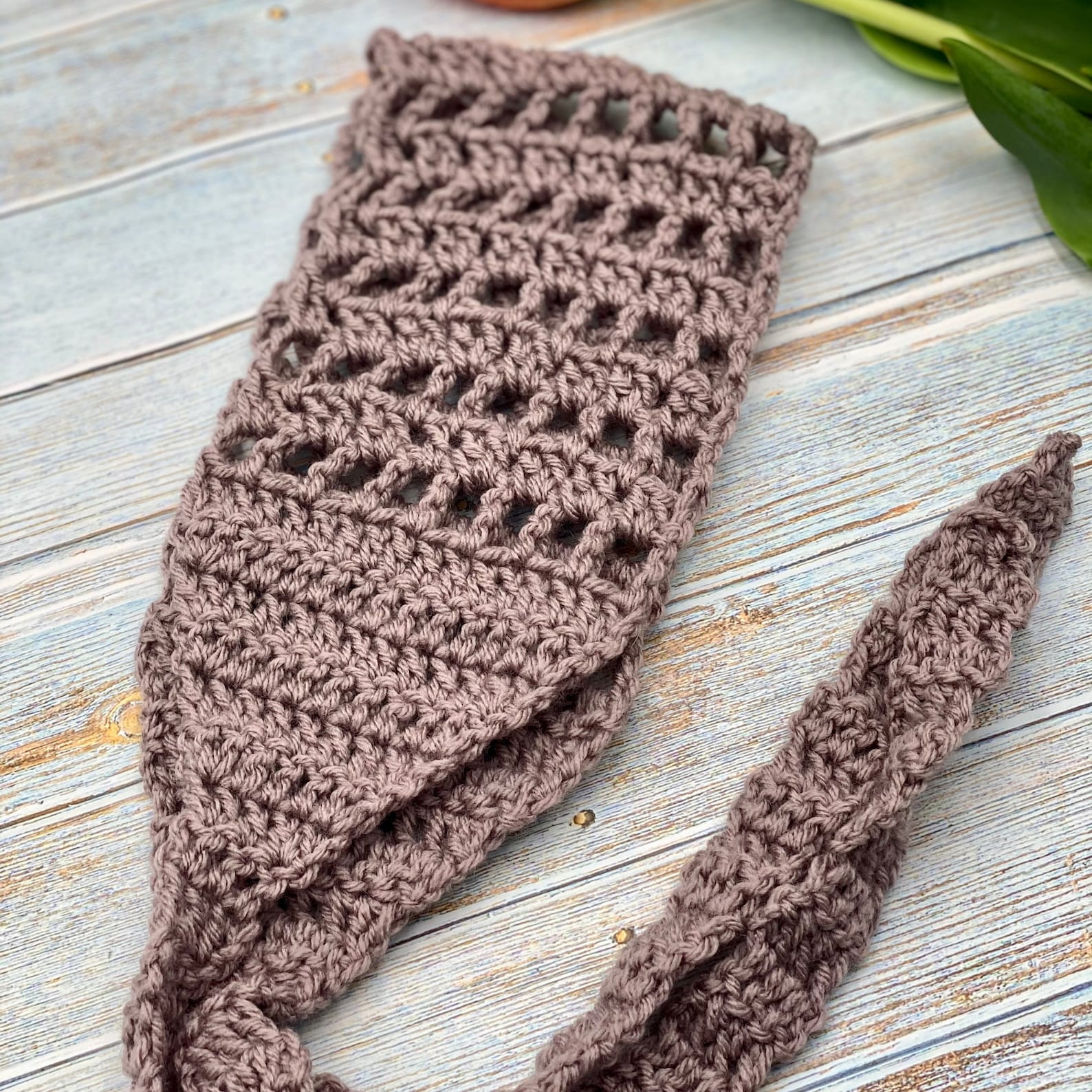 Whimsy Head Wrap Crochet PATTERN, PDF Crochet Hair Scarf Pattern, Hair ...