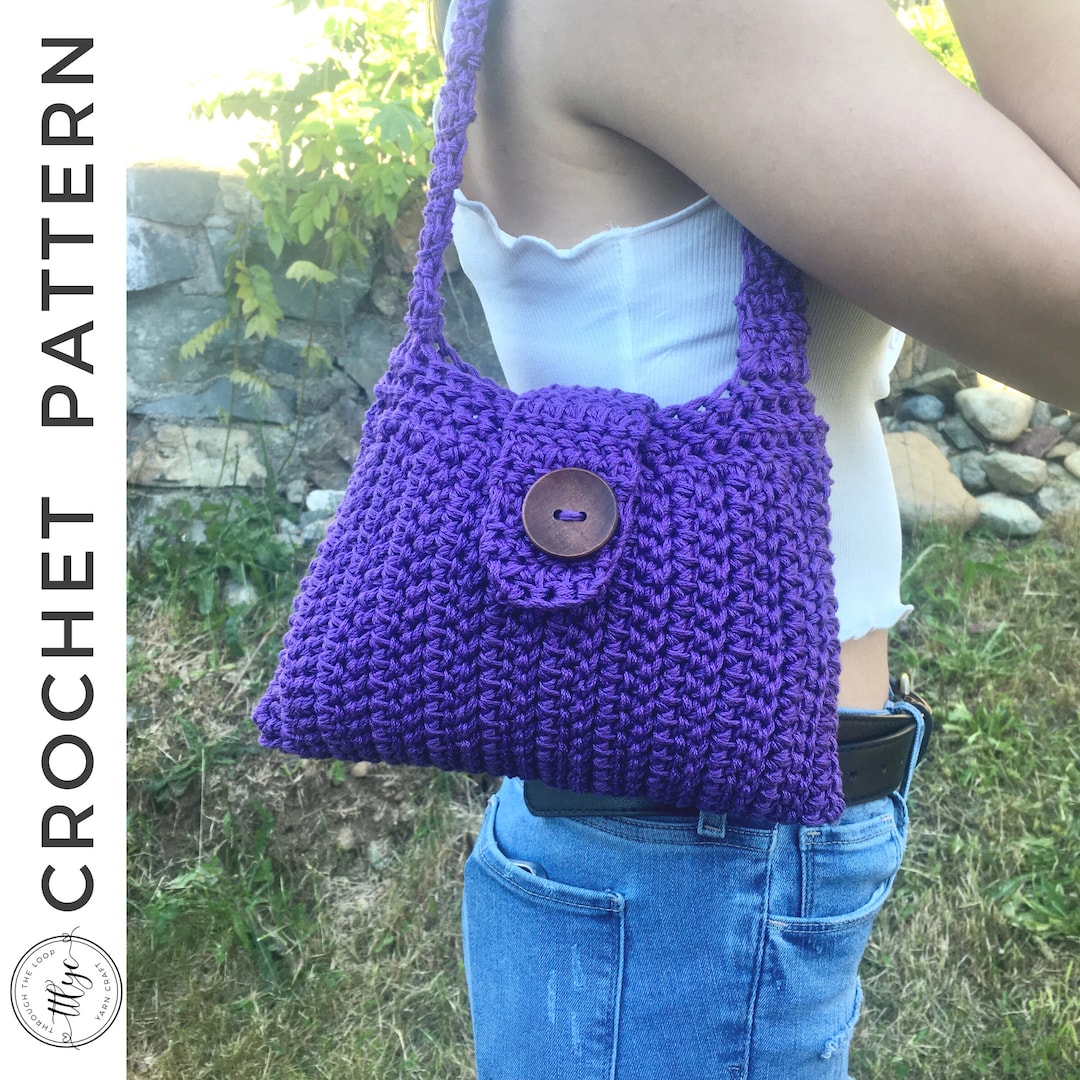 Hampton Handbag Crochet PATTERN, PDF Purse Crochet Pattern, Handbag ...