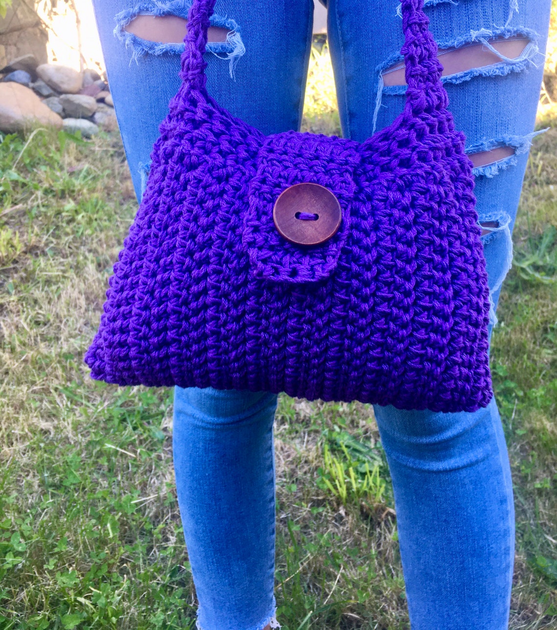 Hampton Handbag Crochet PATTERN, PDF Purse Crochet Pattern, Handbag ...