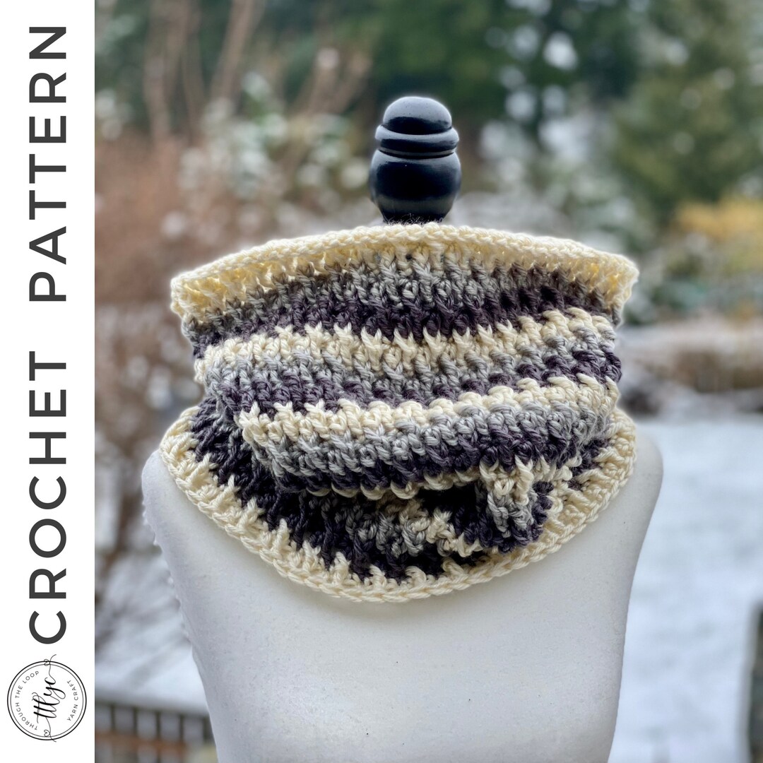 Keighley Cowl Crochet PATTERN, PDF Cowl Crochet Pattern, Easy Crochet ...