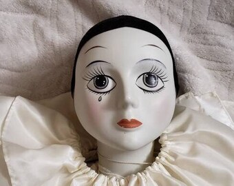 Porcelain Mime Doll - Etsy