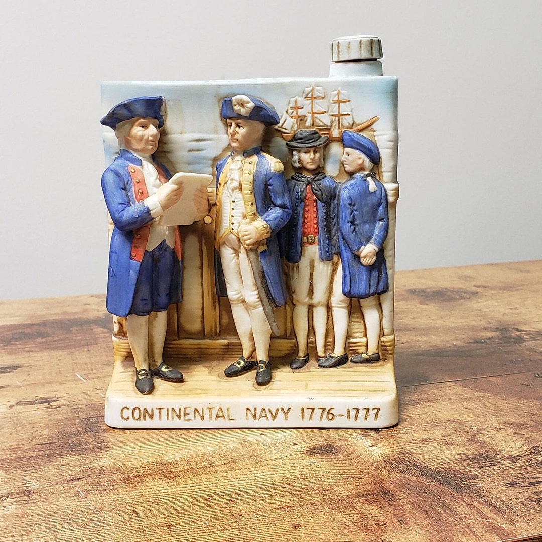 Vintage Haas Brothers Continental Navy 1776-1777 Liquor Decanter . 1975 ...